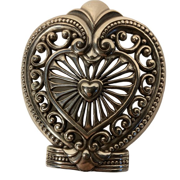Brighton | Accents | Brighton Heavy Silver Tone Heart Wall Night Light ...